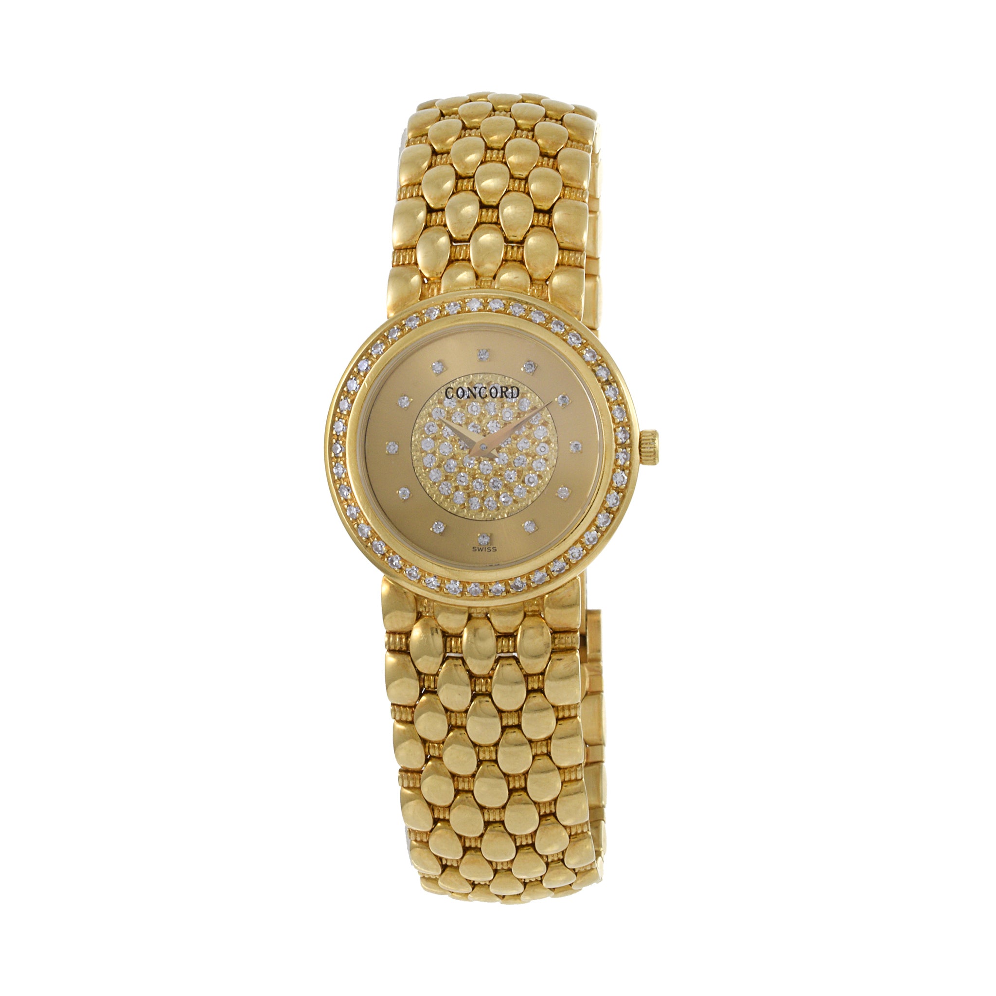 Concord Cocktail Watch 18K Yellow Gold with Diamonds Quartz – Louis ...