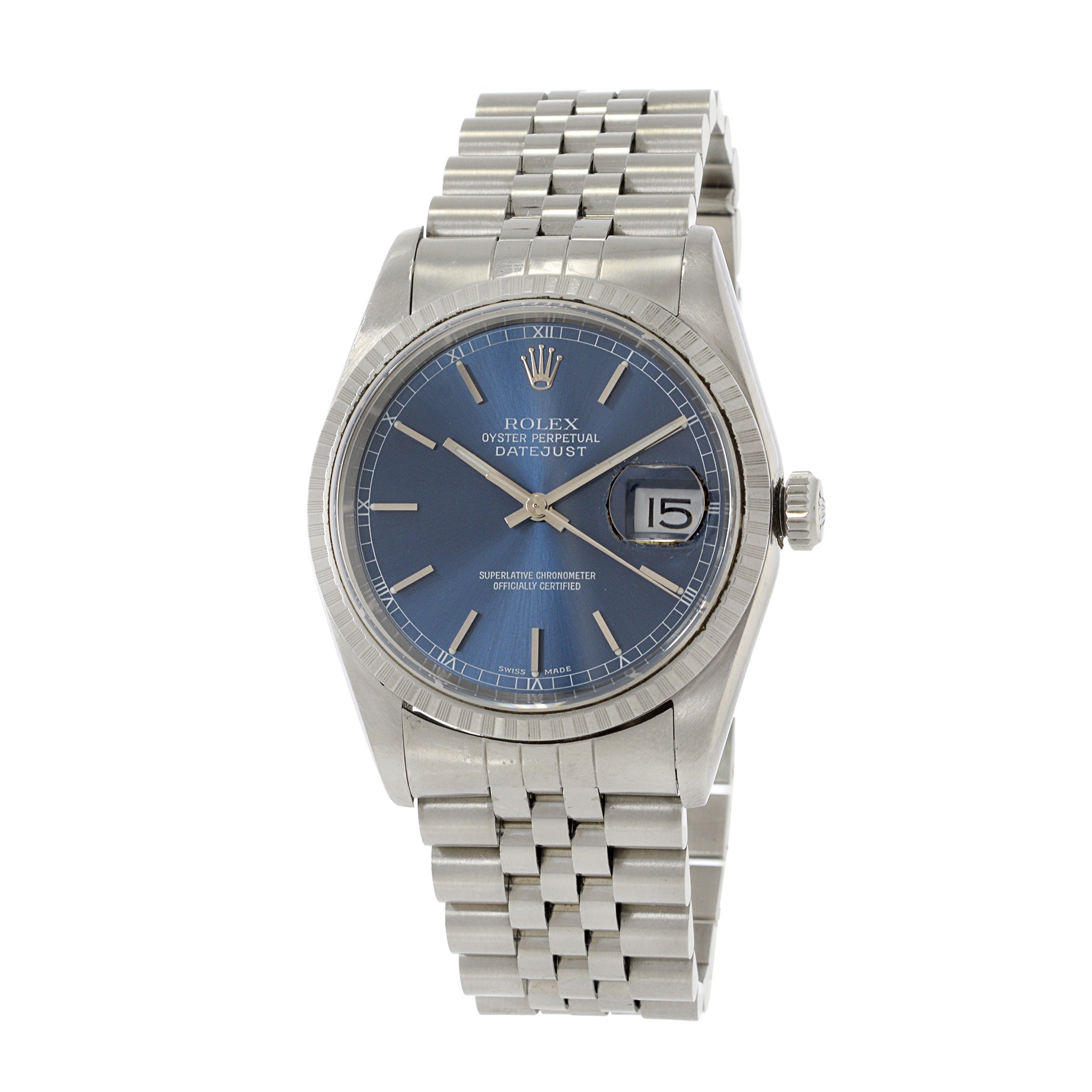Rolex Datejust Reference 16220 Quickset UNPOLISHED – Louis Martin ...