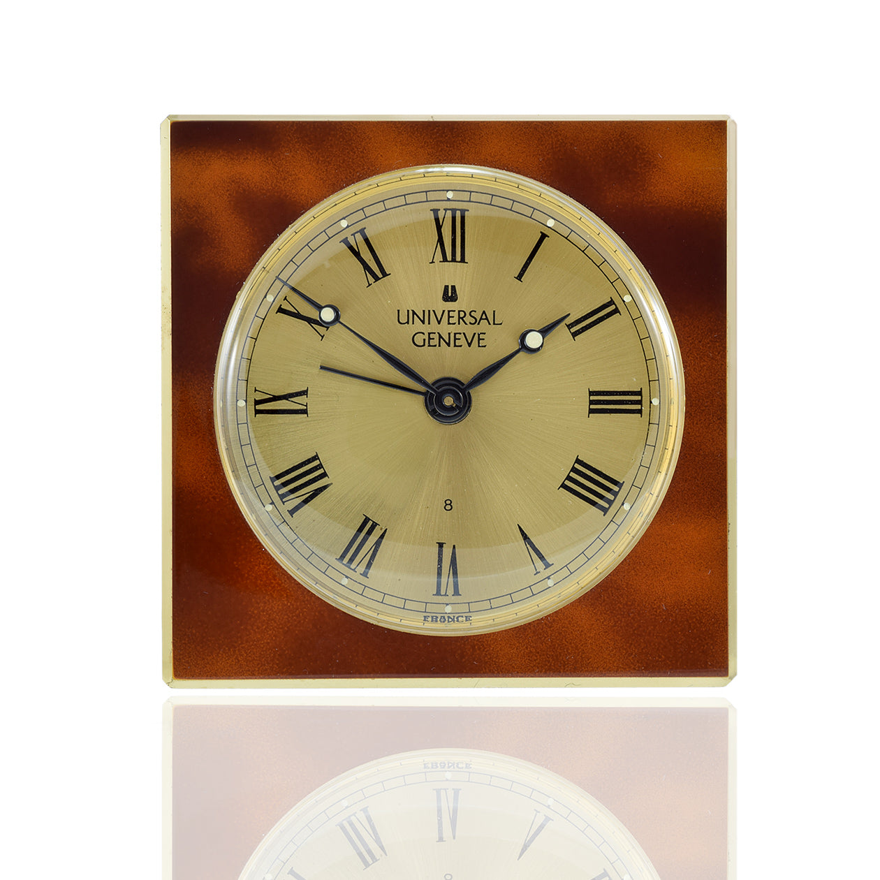 Vintage Universal Geneve 8 Day Alarm Desk Clock – Louis Martin Jewelers ...